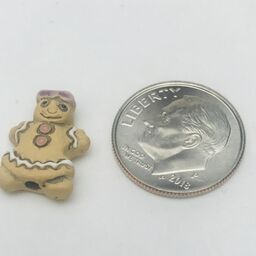 Gingerbread Woman Peruvian Ceramic Bead – EOS Designs Studio